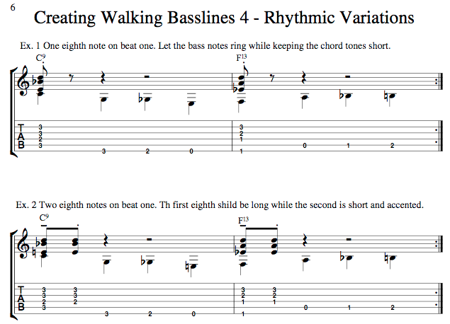 Walking Bass Lines 4 Bass And Harmony Independence TrueFire Blog 